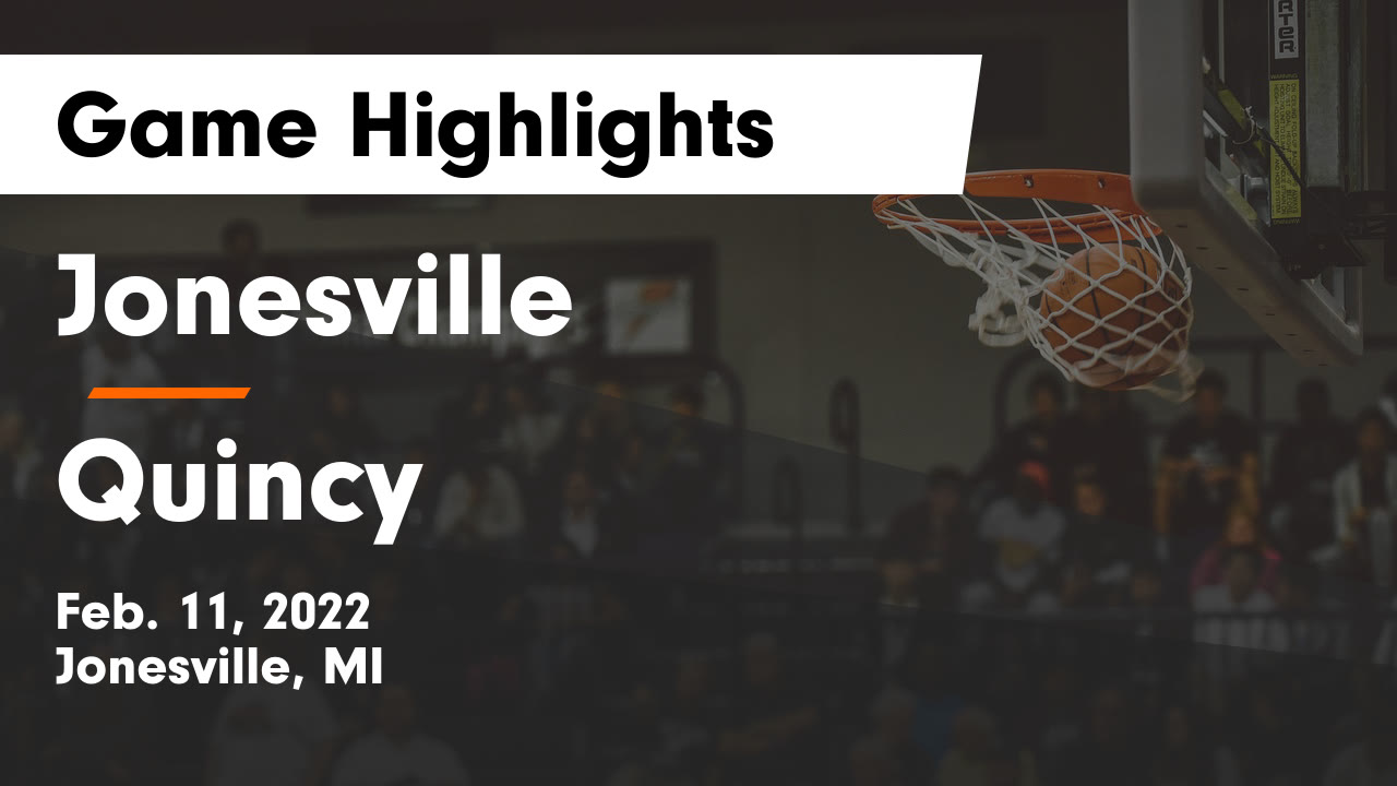 Jonesville vs Quincy Game Highlights - Feb. 11, 2022 - Jonesville ...