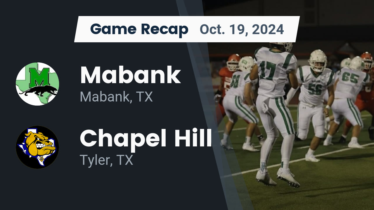 Recap: Mabank vs. Chapel Hill 2024 - Mabank High School highlights - Hudl