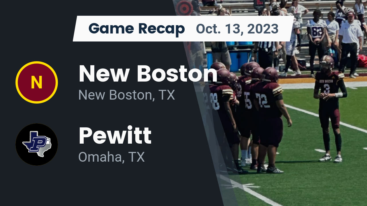 Recap: New Boston vs. Pewitt 2023 - New Boston High highlights - Hudl