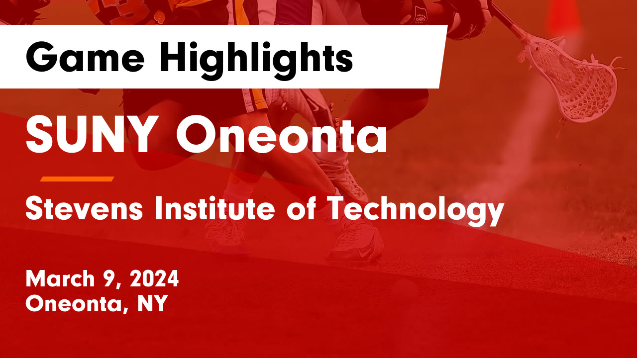 SUNY Oneonta vs Stevens Institute of Technology Game Highlights - March ...