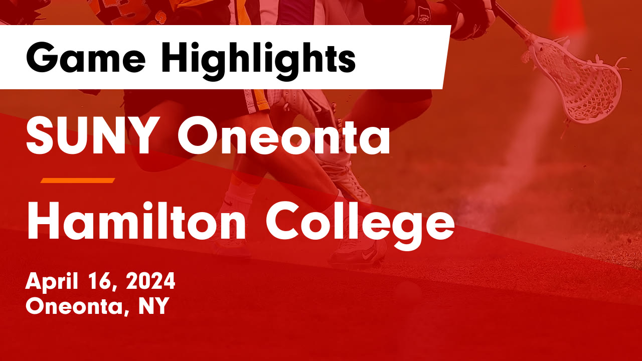 SUNY Oneonta Men's Lacrosse | College Sports | Home | Hudl