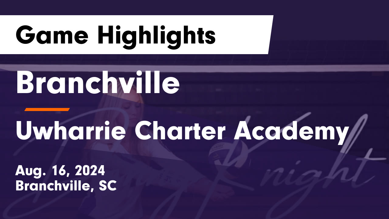 Branchville vs Uwharrie Charter Academy Game Highlights - Aug. 16, 2024 ...