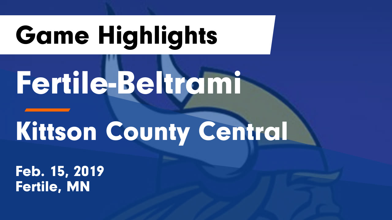 Fertile-Beltrami vs Kittson County Central Game Highlights - Feb. 15 ...