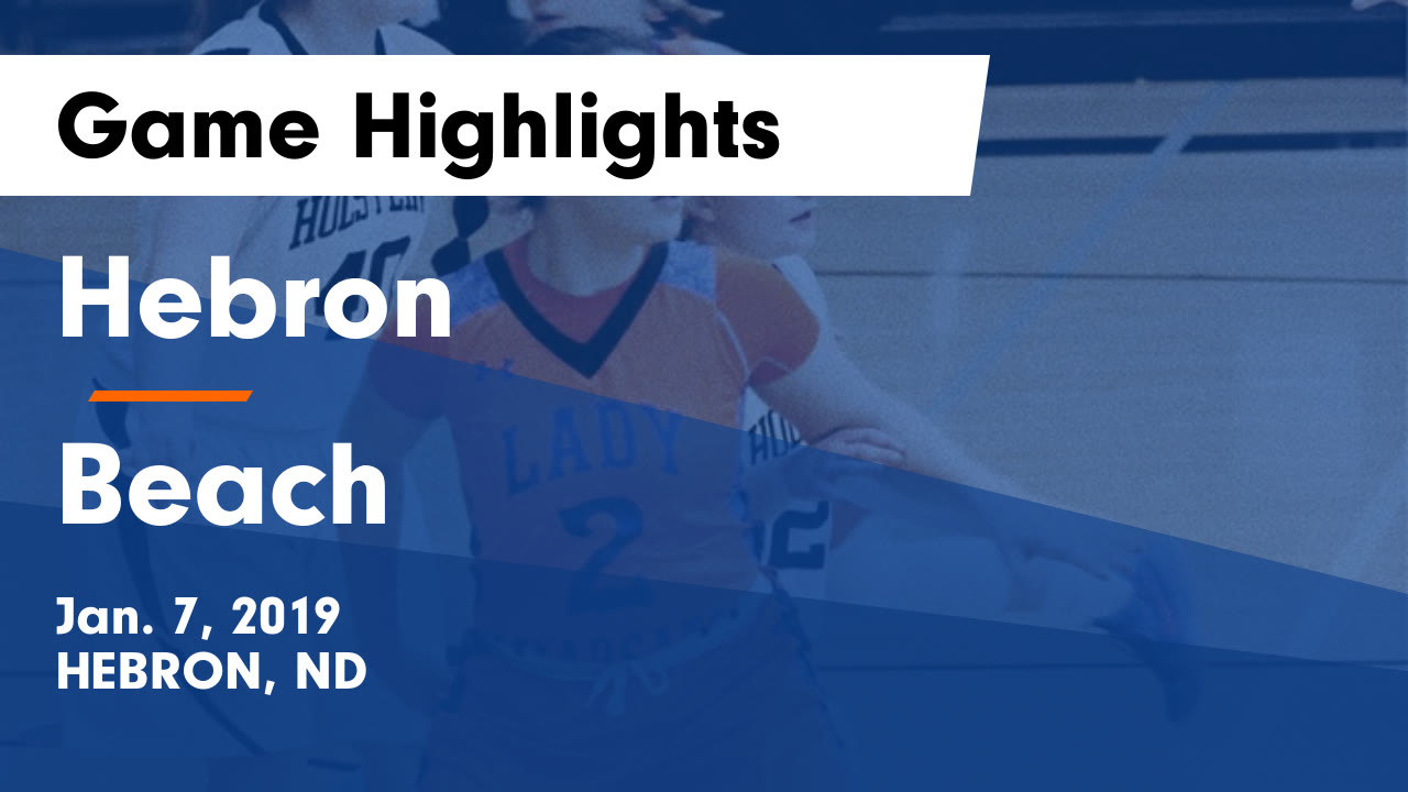 Hebron vs Beach Game Highlights - Jan. 7, 2019 - Hebron High School ...