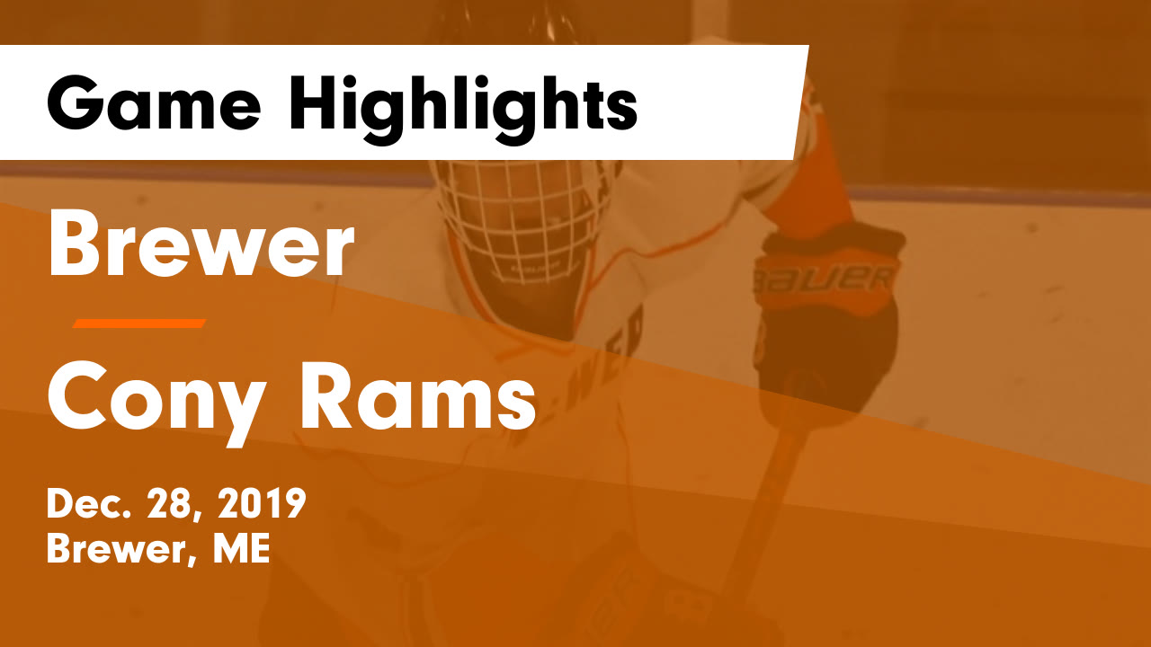 Brewer vs Cony Rams Game Highlights - Dec. 28, 2019 - Brewer highlights ...