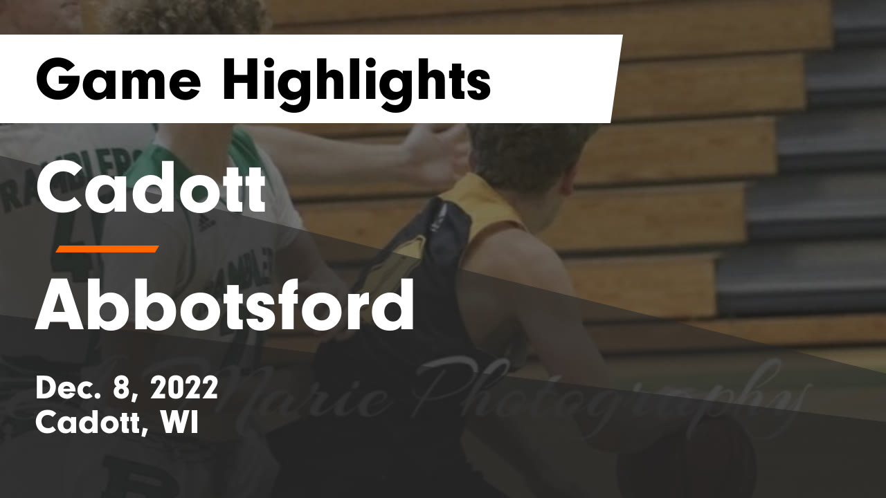 Cadott vs Abbotsford Game Highlights - Dec. 8, 2022 - Cadott highlights ...