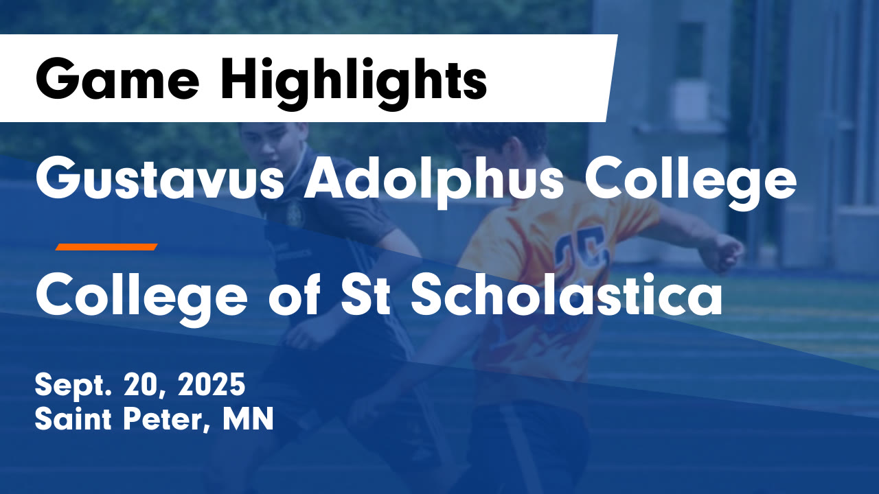 Gustavus Adolphus College vs College of St Scholastica Game Highlights ...