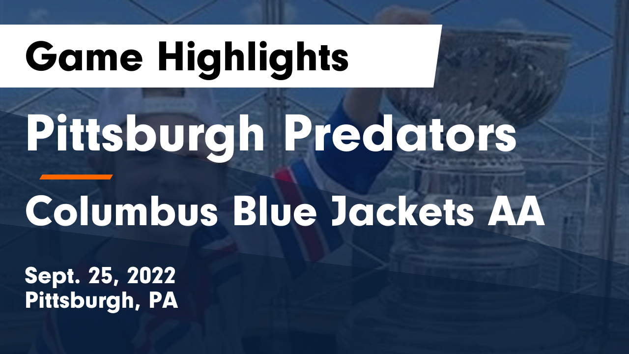 Pittsburgh Predators vs Columbus Blue Jackets AA Game Highlights - Sept ...