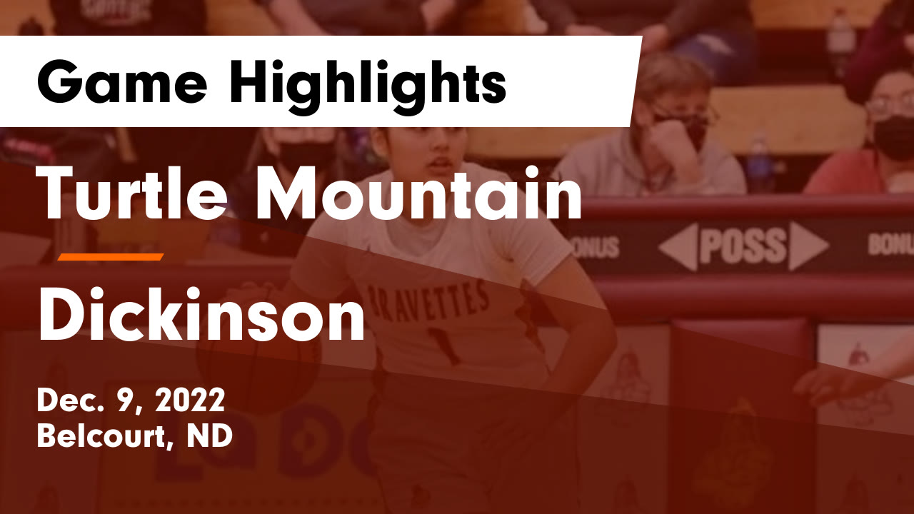 Turtle Mountain vs Dickinson Game Highlights - Dec. 9, 2022 - Turtle Mountain highlights - Hudl