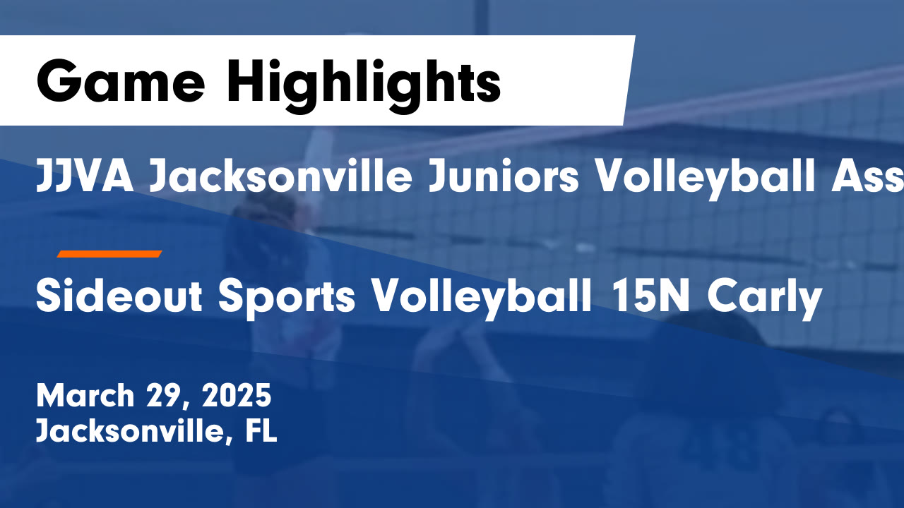 JJVA Jacksonville Juniors Volleyball Association vs Sideout Sports ...