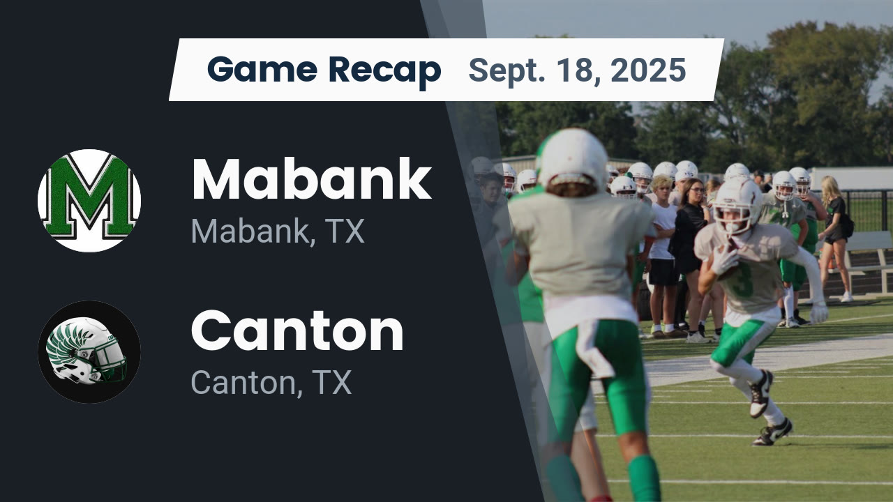 Recap: Mabank vs. Canton 2025 - Mabank High School highlights - Hudl