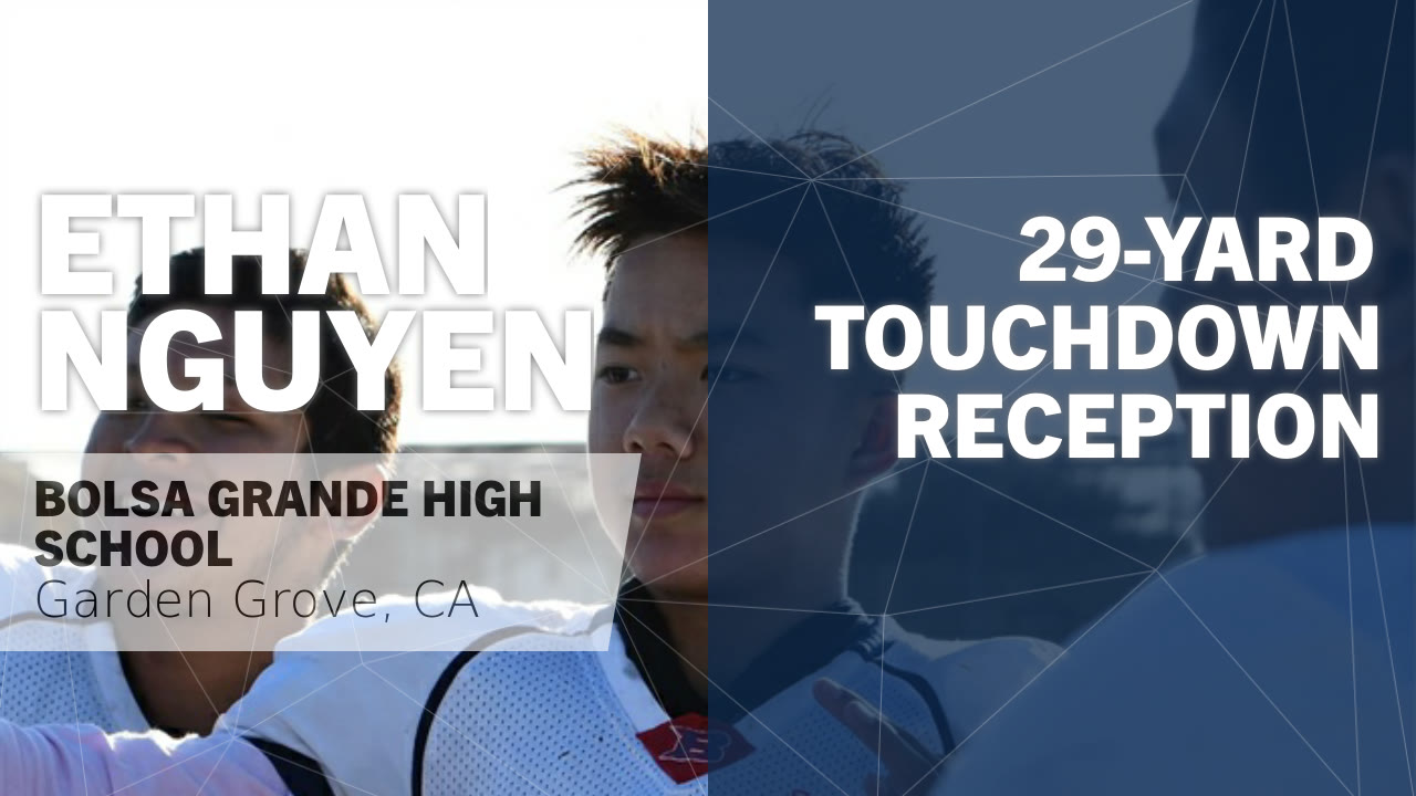 29-yard Touchdown Reception vs Santiago - Ethan Nguyen highlights - Hudl