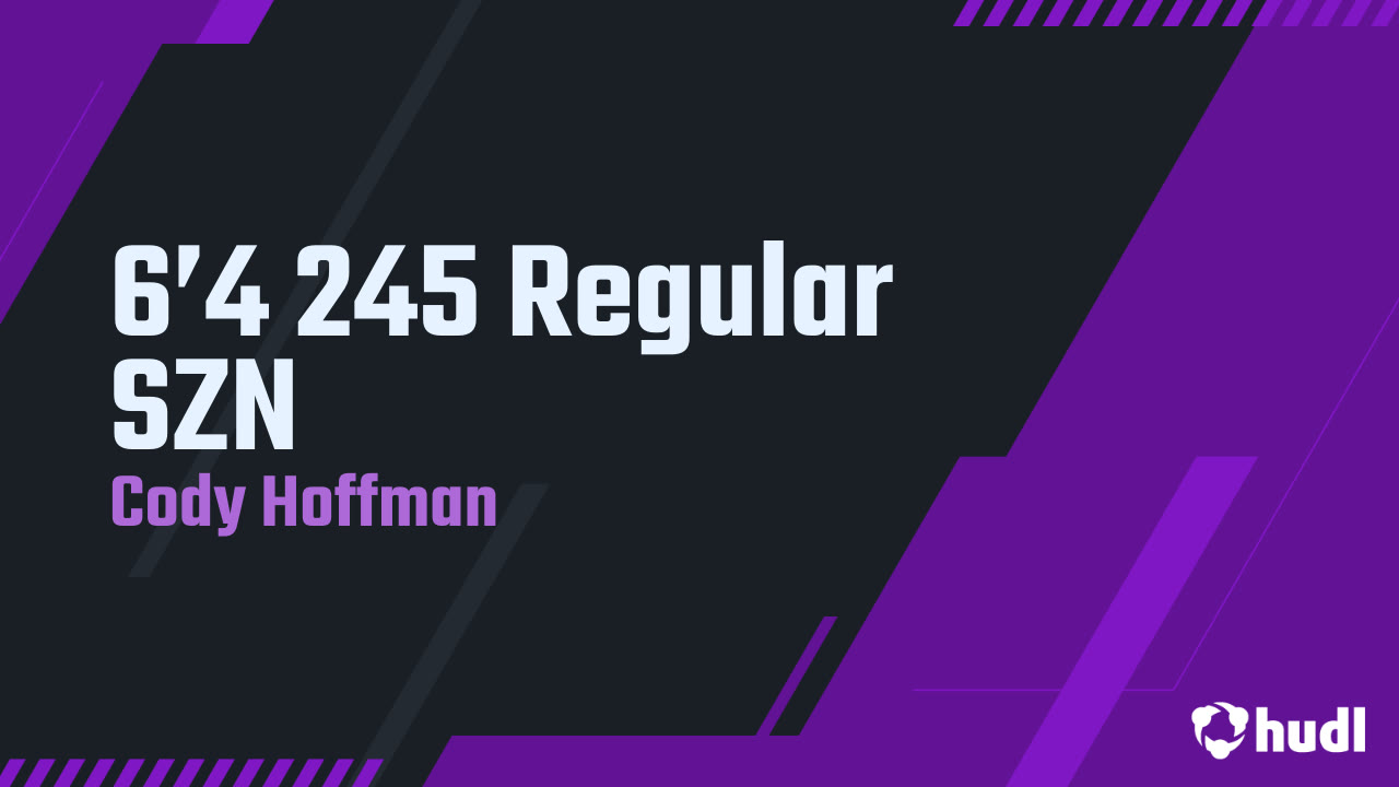 6’4 245 Regular SZN - Cody Hoffman highlights - Hudl