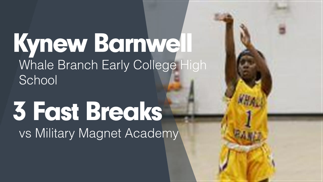 3 Fast Breaks vs Military Magnet Academy - Kynew Barnwell highlights - Hudl