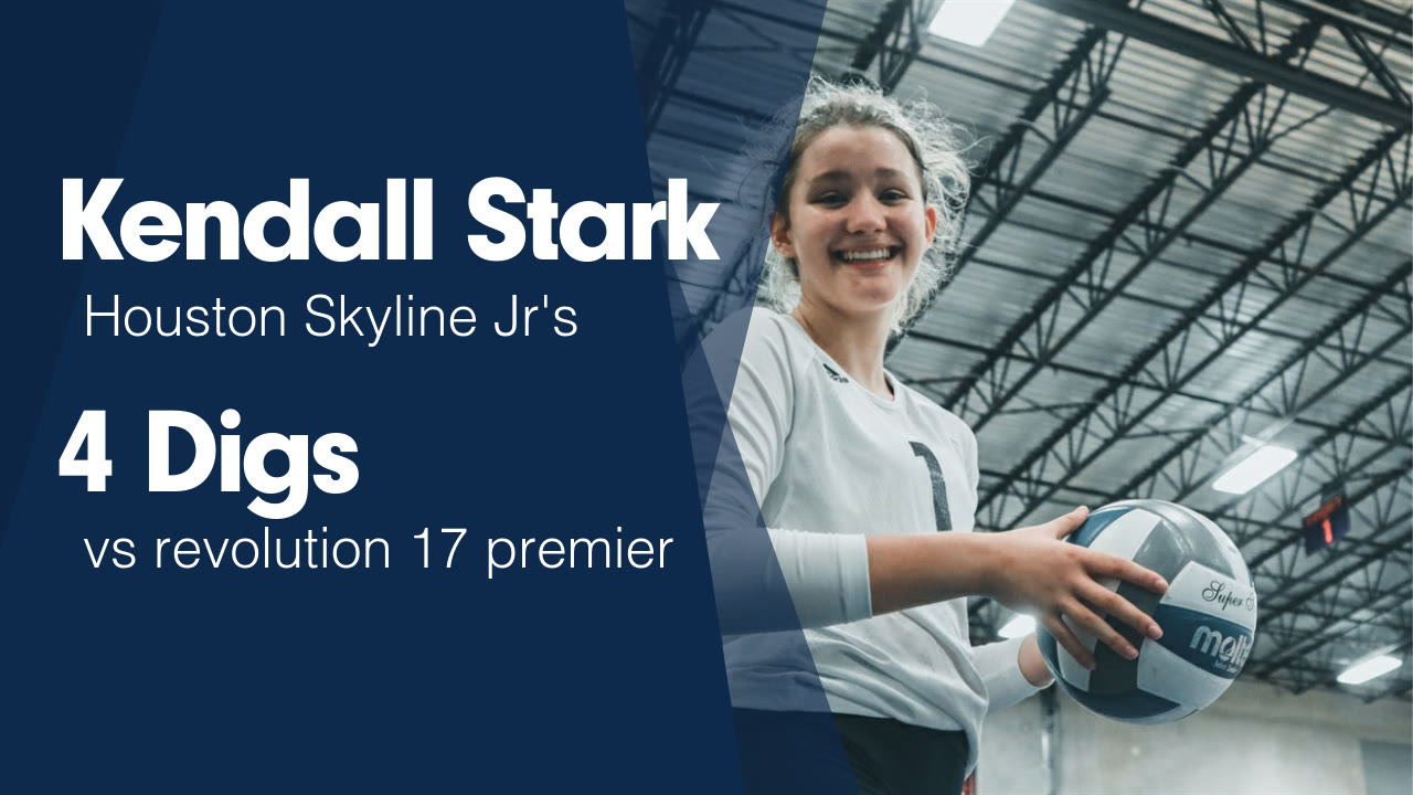 4 Digs vs revolution 17 premier - Kendall Stark highlights - Hudl