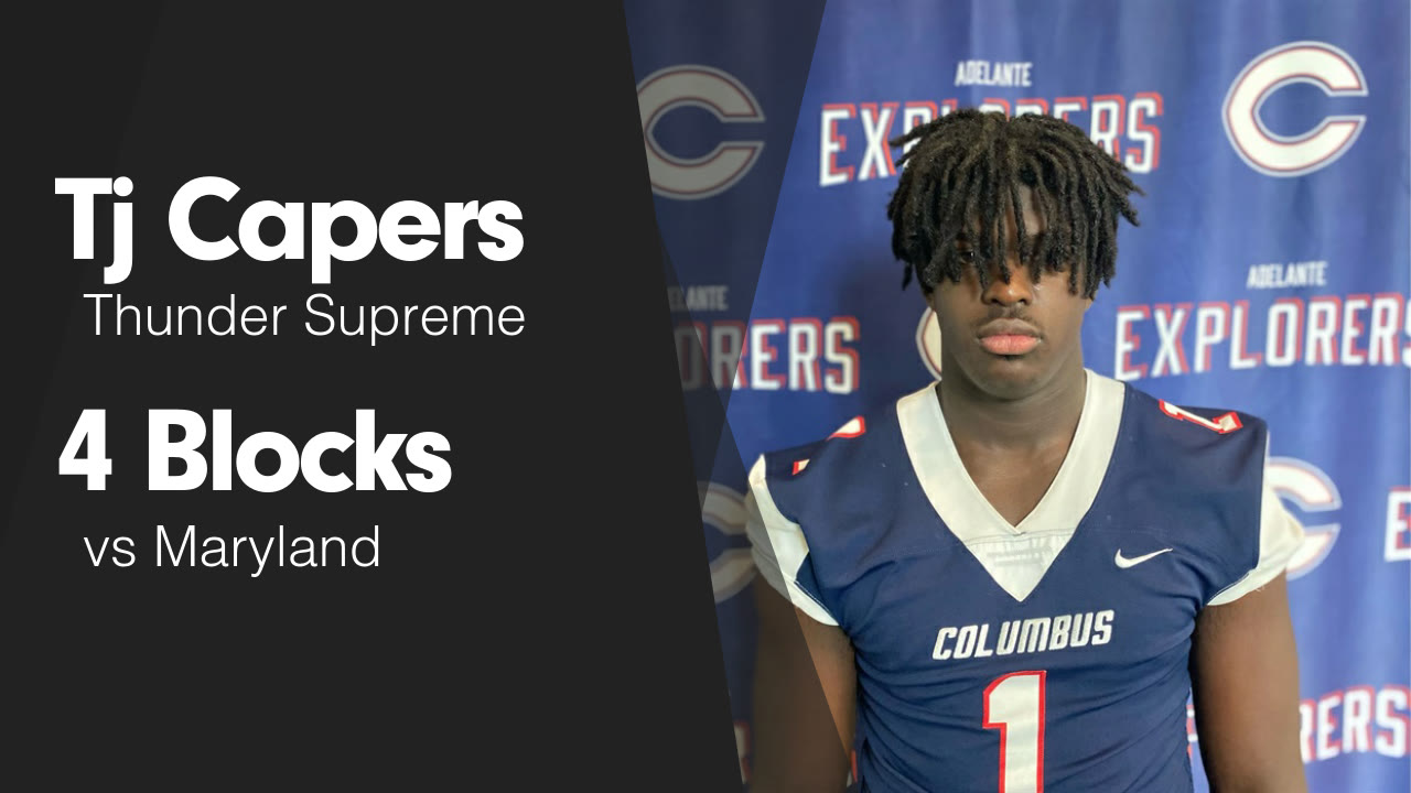 4 Blocks vs Maryland - Tj Capers highlights - Hudl