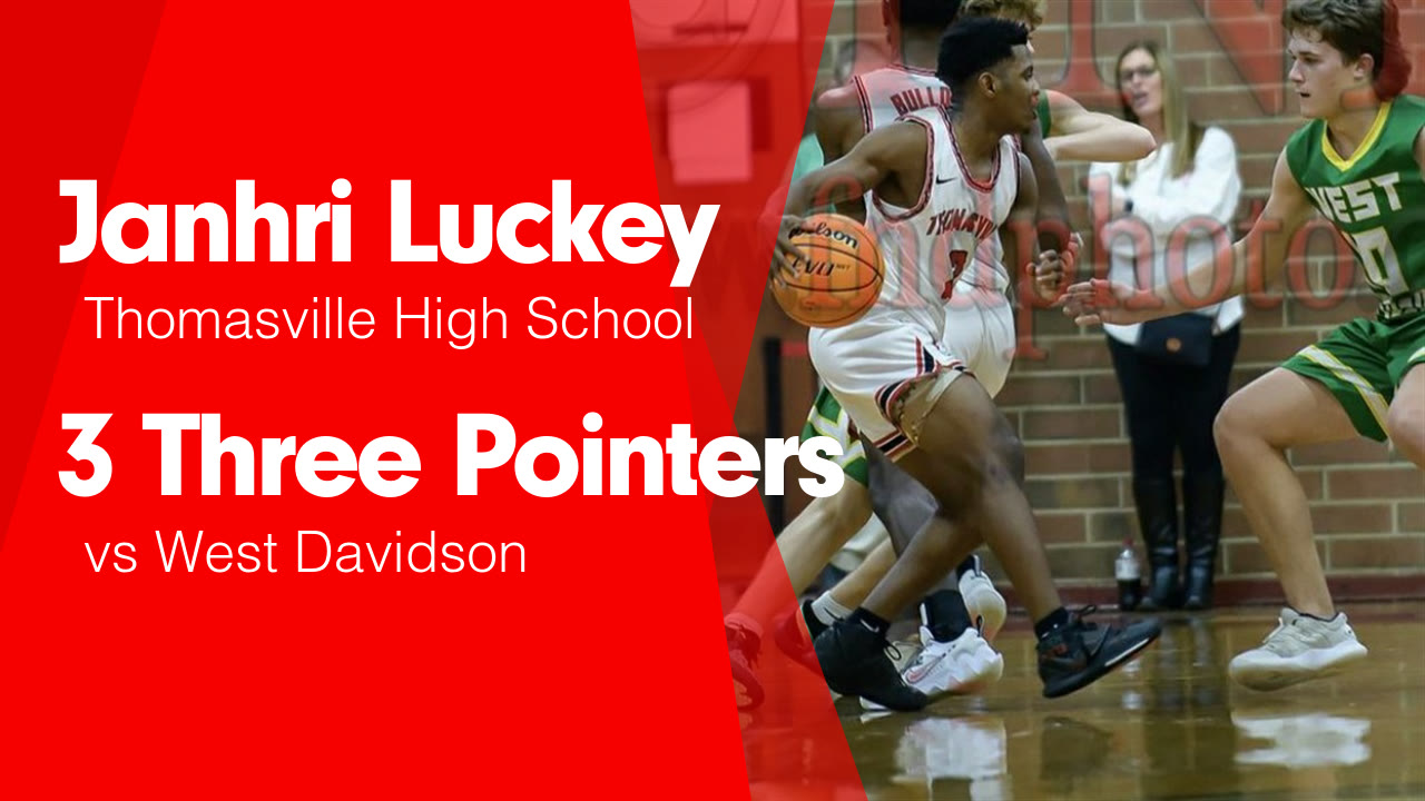 3 Three Pointers vs West Davidson - Janhri Luckey highlights - Hudl