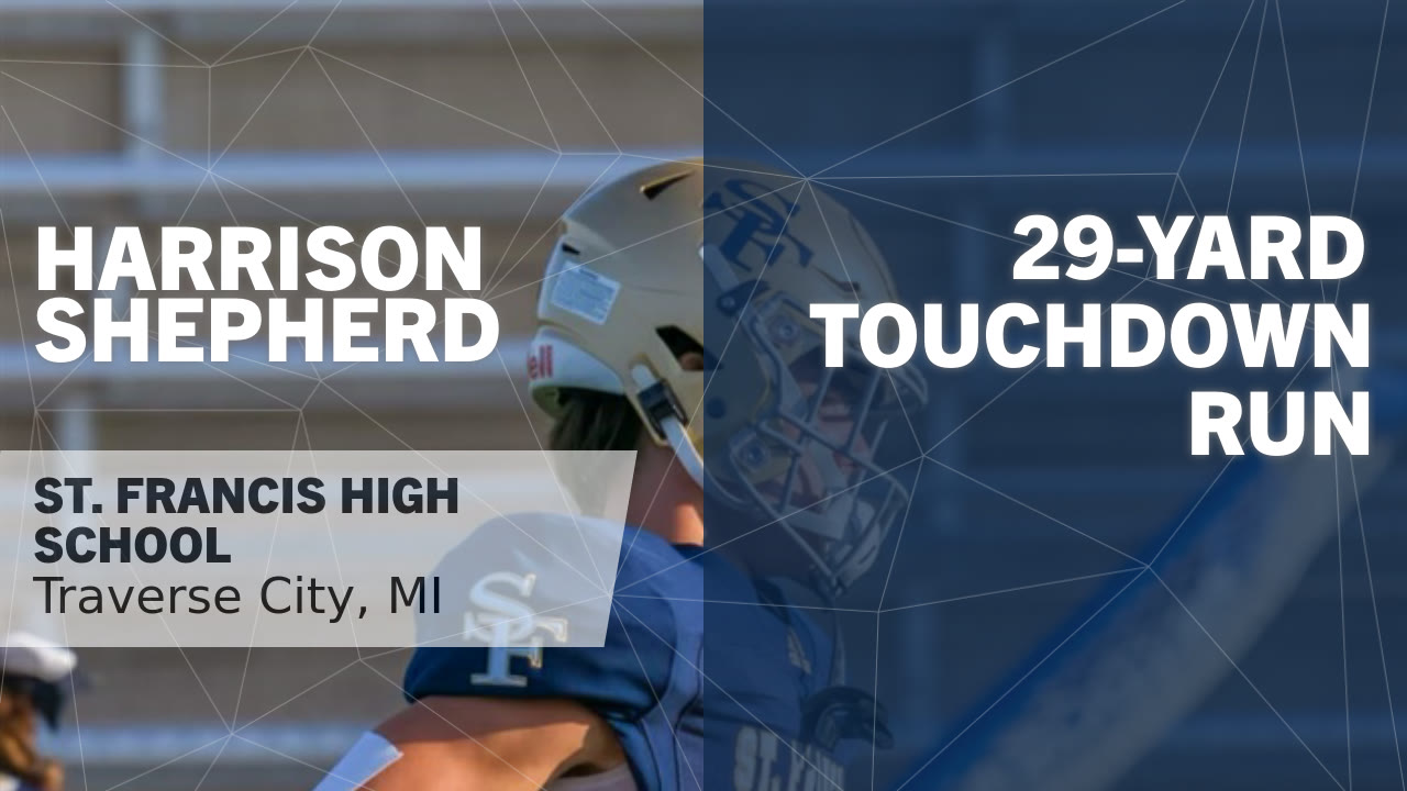 29-yard Touchdown Run vs Lawton - Harrison Shepherd highlights - Hudl