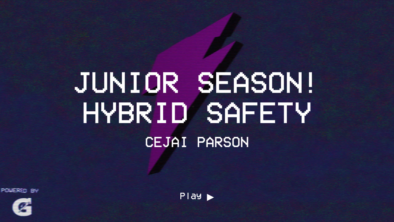 Junior Season! Hybrid Safety - Cejai Parson highlights - Hudl