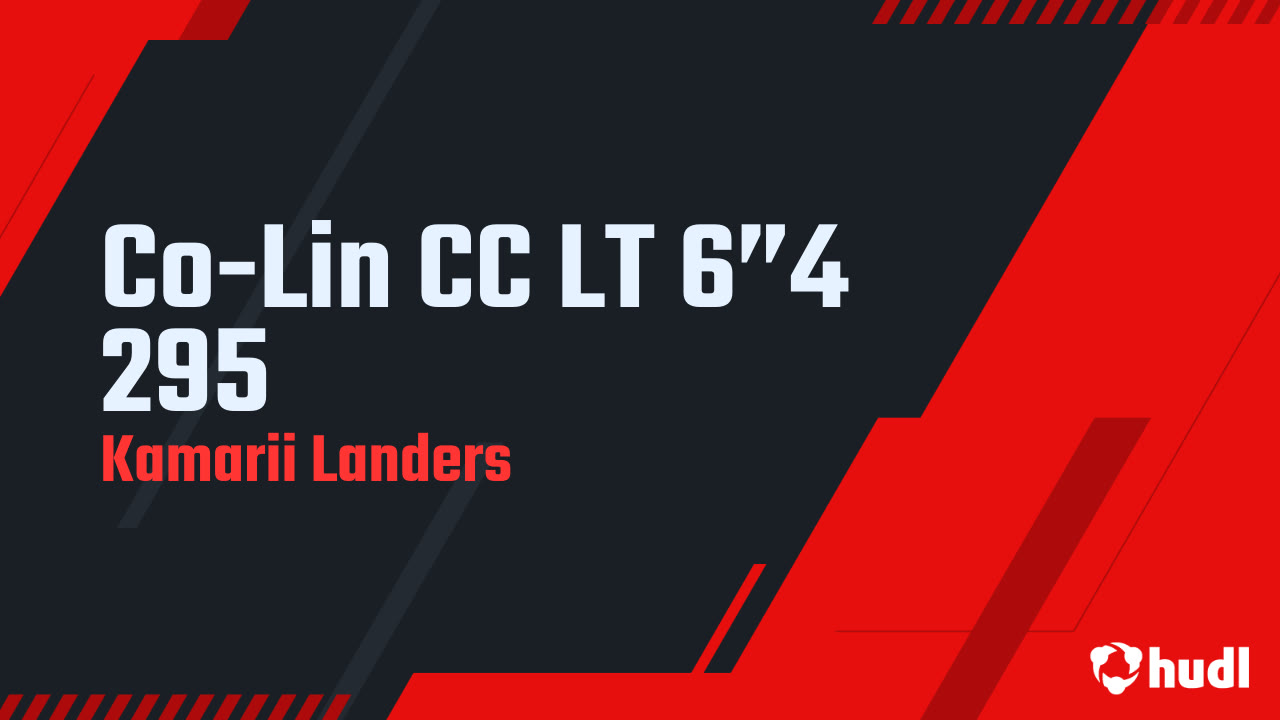 Co-Lin CC LT 6”4 295 - Copiah-Lincoln highlights - Hudl