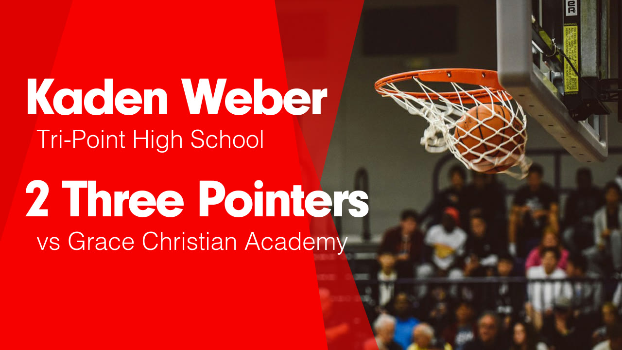 2 Three Pointers vs Grace Christian Academy - Kaden Weber highlights - Hudl