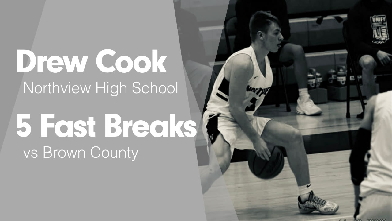 5 Fast Breaks vs Brown County - Drew Cook highlights - Hudl
