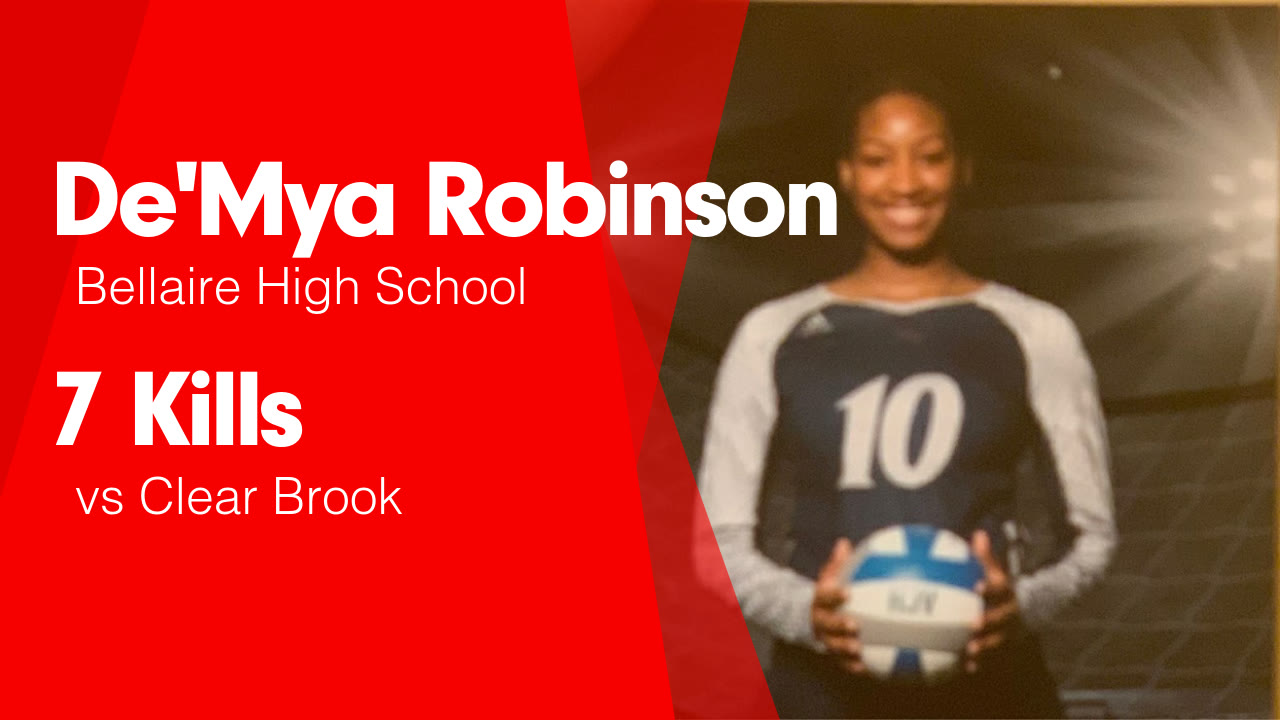 7 Kills vs Clear Brook - De'Mya Robinson highlights - Hudl