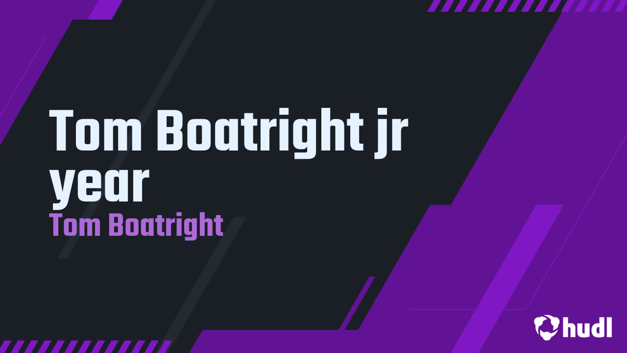 Tom Boatright jr year - Tom Boatright highlights - Hudl