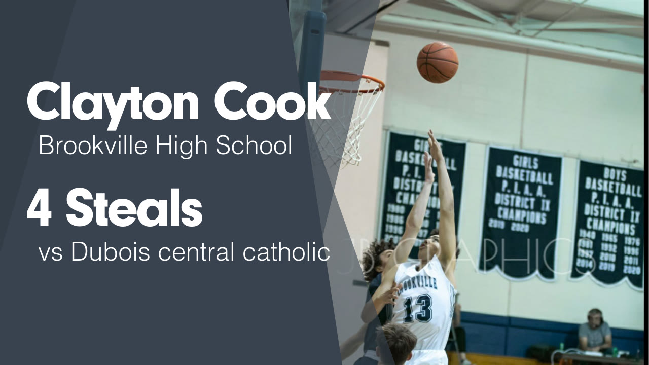 4 Steals vs Dubois central catholic - Clayton Cook highlights - Hudl