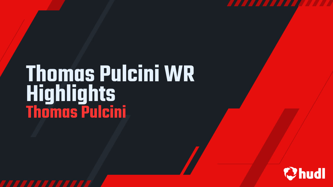 Thomas Pulcini WR Highlights - Thomas Pulcini highlights - Hudl