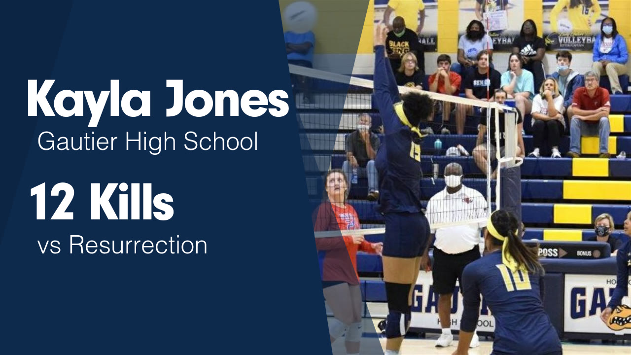 Watch "#19 Kayla Jones 12 Kills-3 Aces-1 Block-10 Digs; Non-district W ...