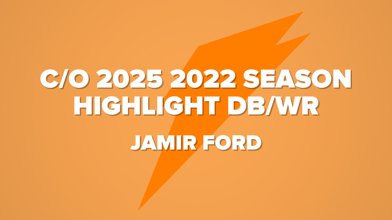 C/o 2025 2022 Season Highlight Db/Wr - Jamir Ford highlights - Hudl