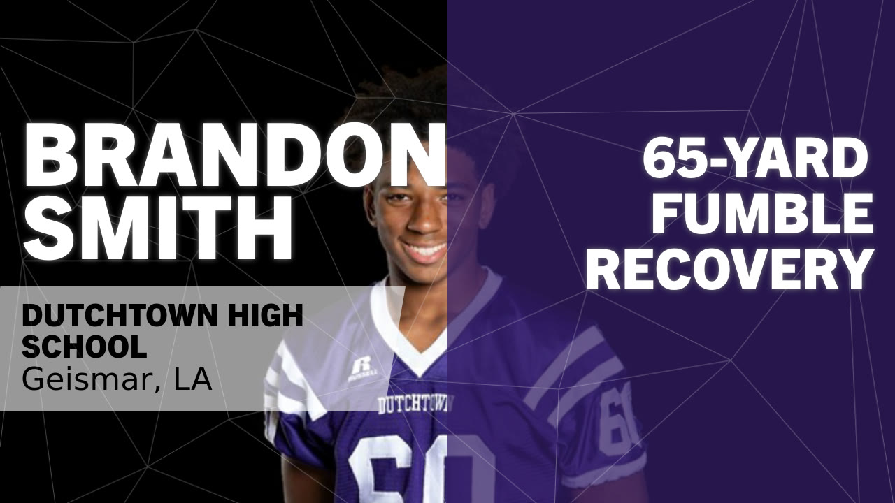 65-yard Fumble Recovery vs Covington - Brandon J Smith highlights - Hudl