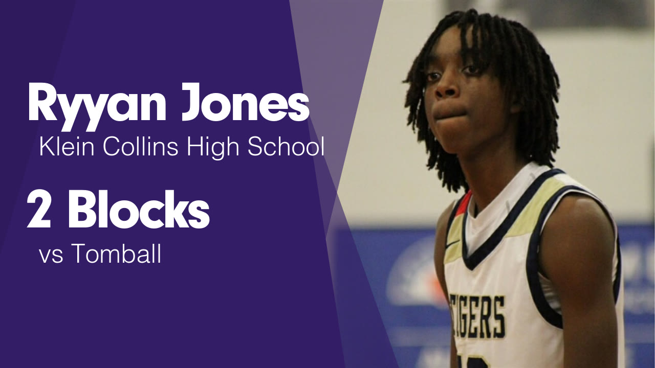 2 Blocks vs Tomball - Ryyan Jones highlights - Hudl