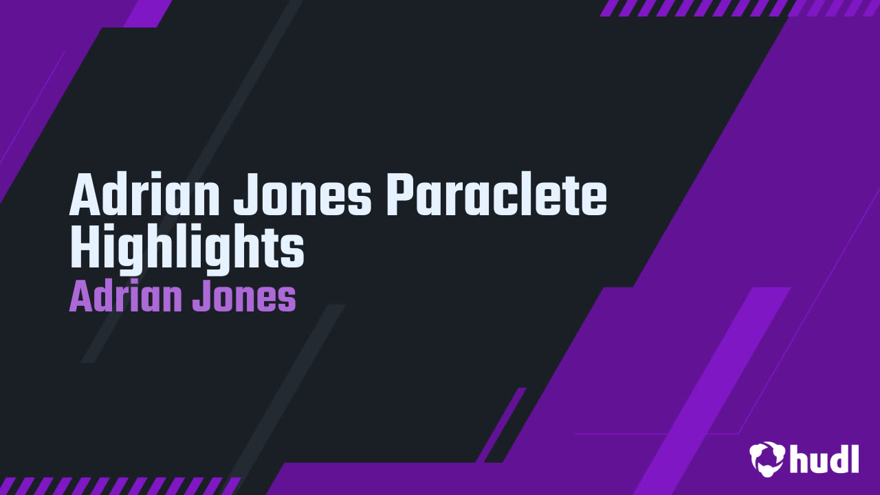 Adrian Jones Paraclete Highlights - Adrian Jones highlights - Hudl