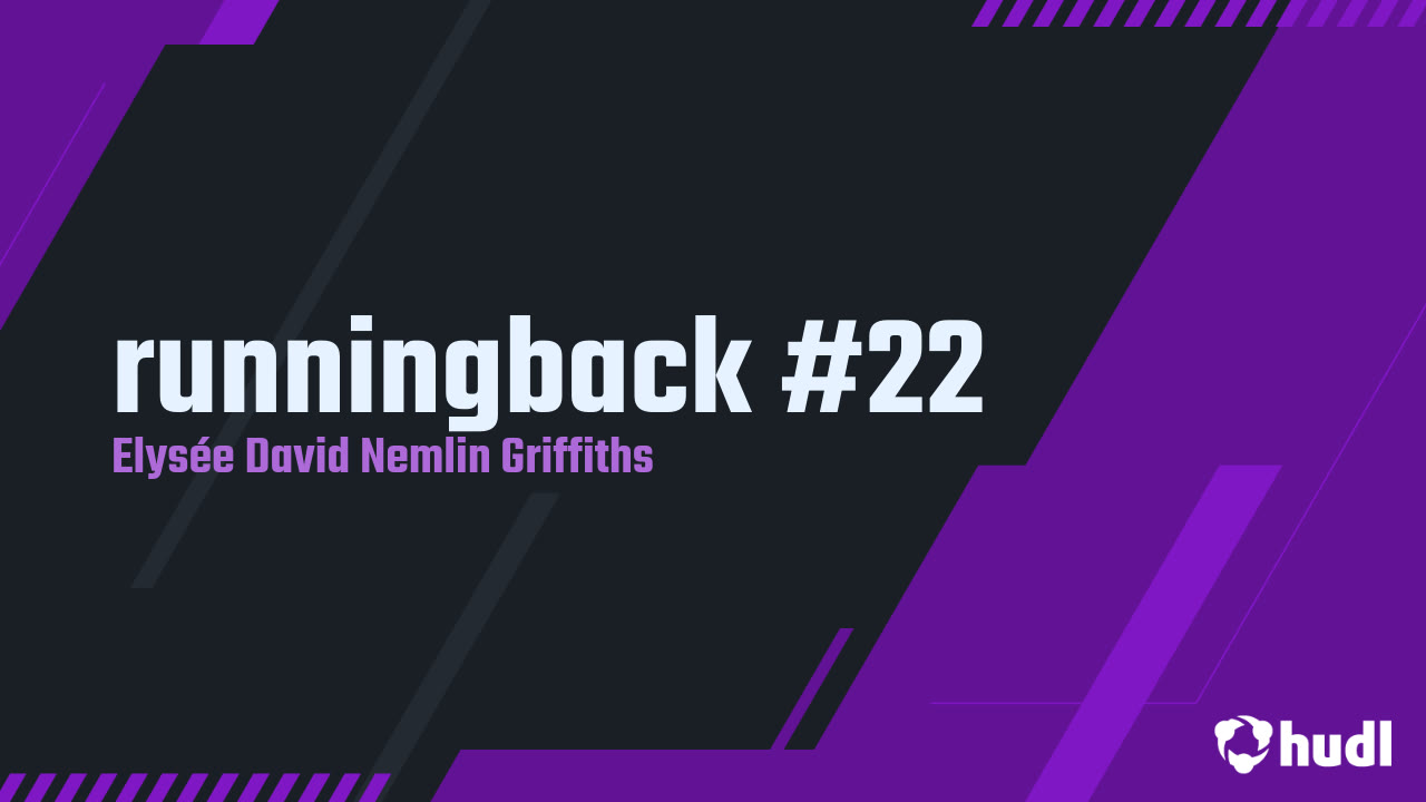 runningback #22 - Elysée David Nemlin Griffiths highlights - Hudl