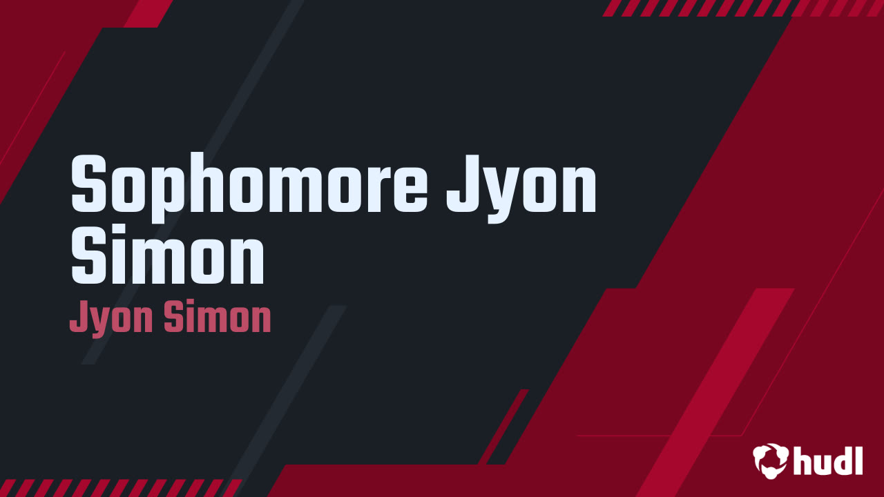 Sophomore Jyon Simon - Jyon Simon highlights - Hudl