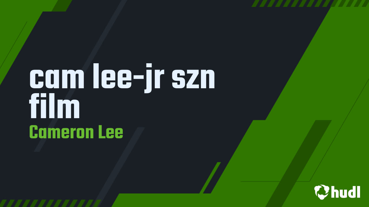 cam lee-jr szn film - Cameron Lee highlights - Hudl