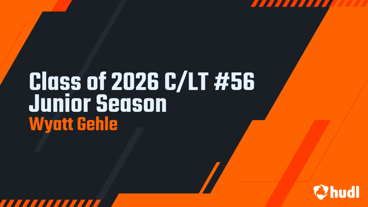 Class of 2026 C/LT #56 Junior Season - Wyatt Gehle highlights - Hudl
