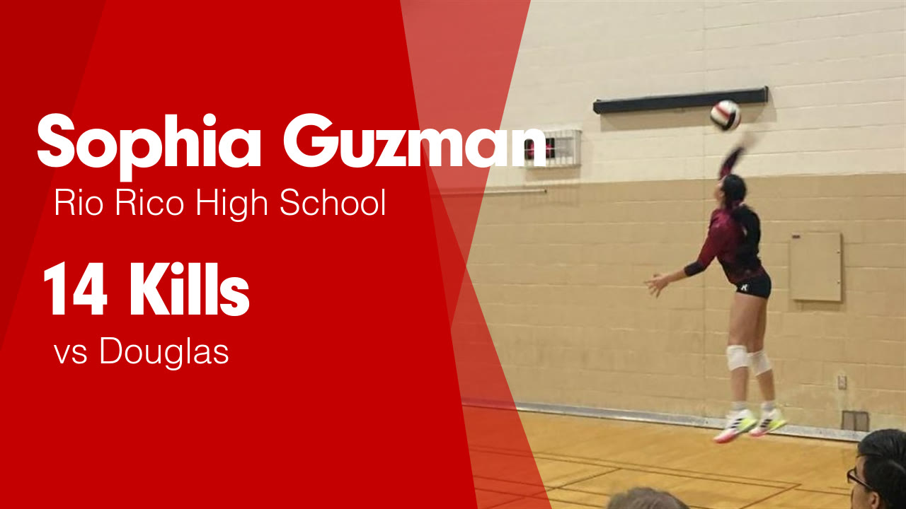 14 Kills vs Douglas - Sophia Guzman highlights - Hudl