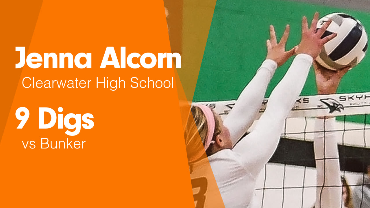 9 Digs vs Bunker - Jenna Alcorn highlights - Hudl