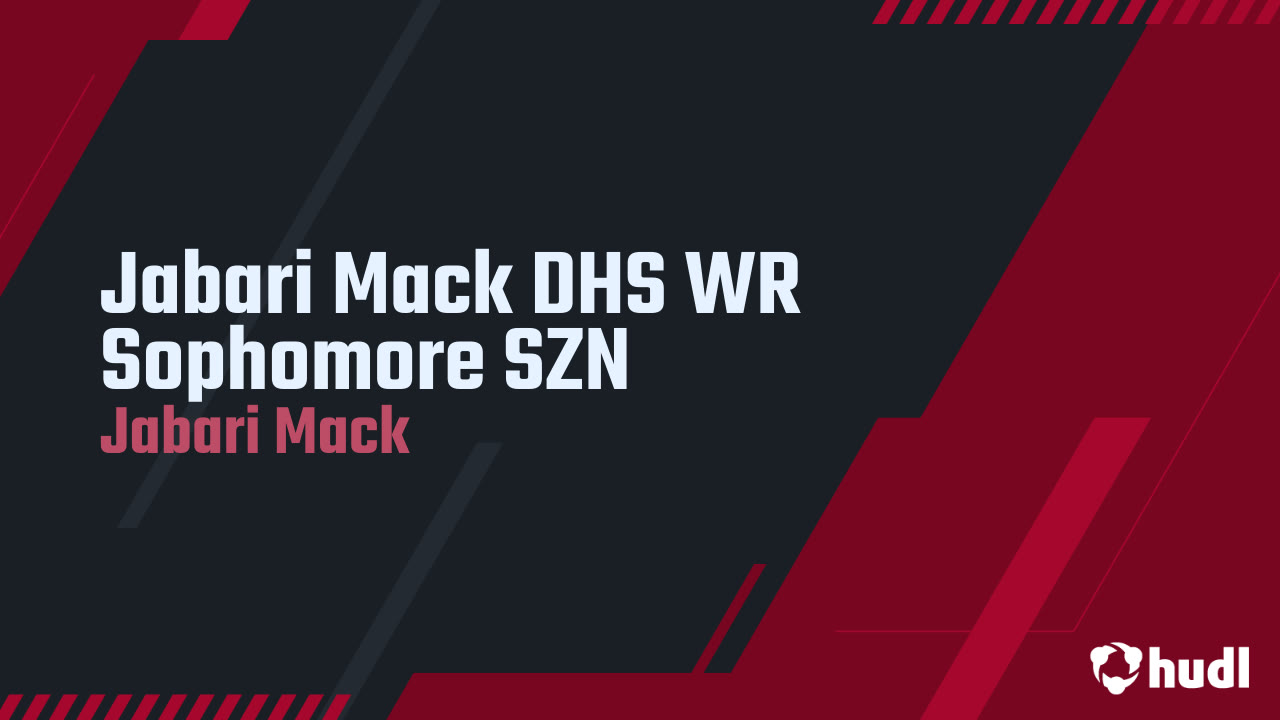 Jabari Mack DHS WR Sophomore SZN - Jabari Mack highlights - Hudl