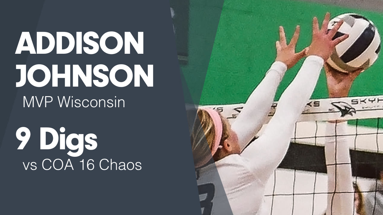 9 Digs vs COA 16 Chaos - Addison Johnson highlights - Hudl