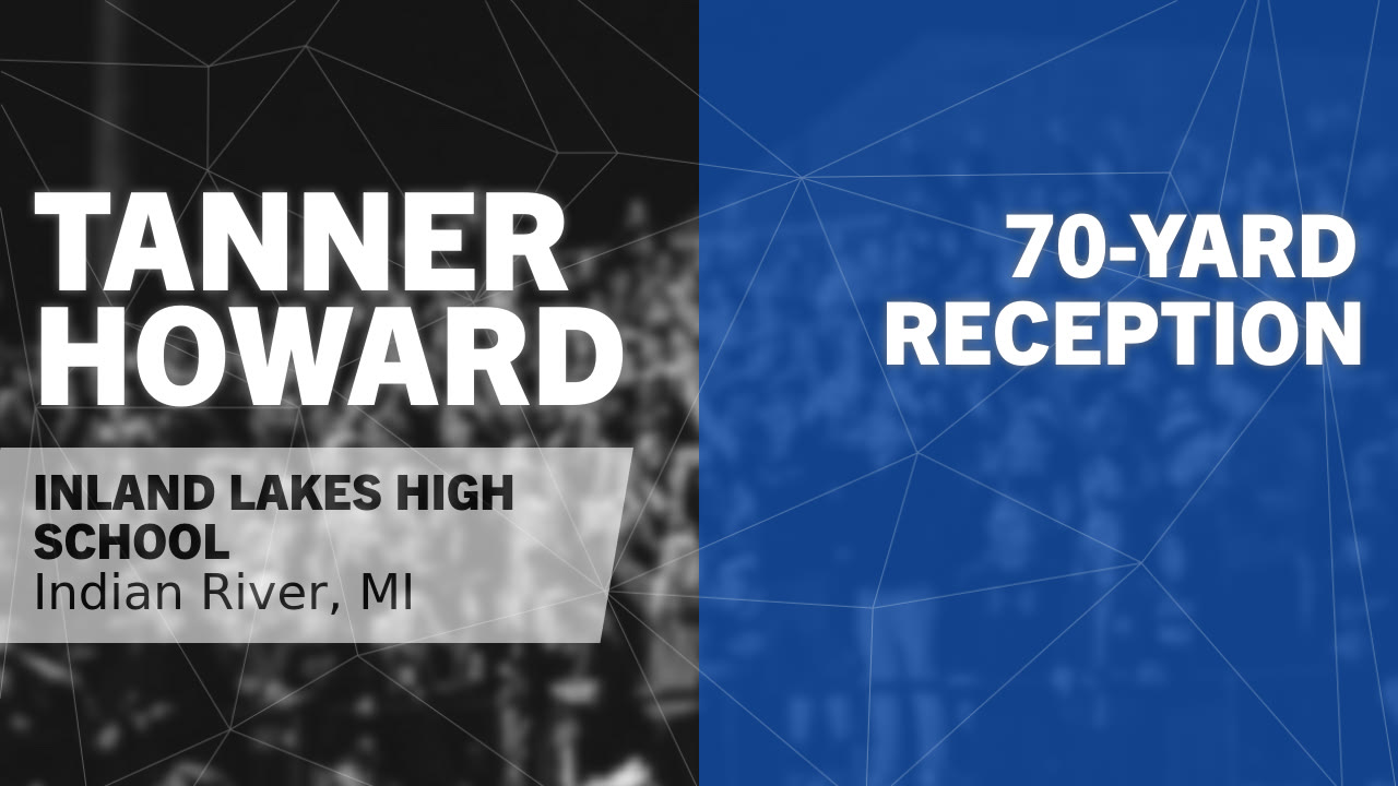 70-yard Reception vs Onaway - Tanner Howard highlights - Hudl