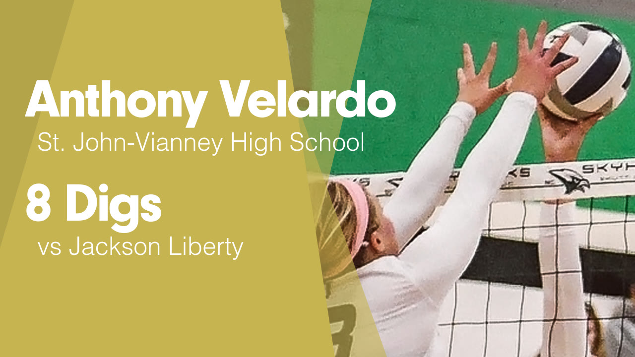 8 Digs vs Jackson Liberty - Anthony Velardo highlights - Hudl