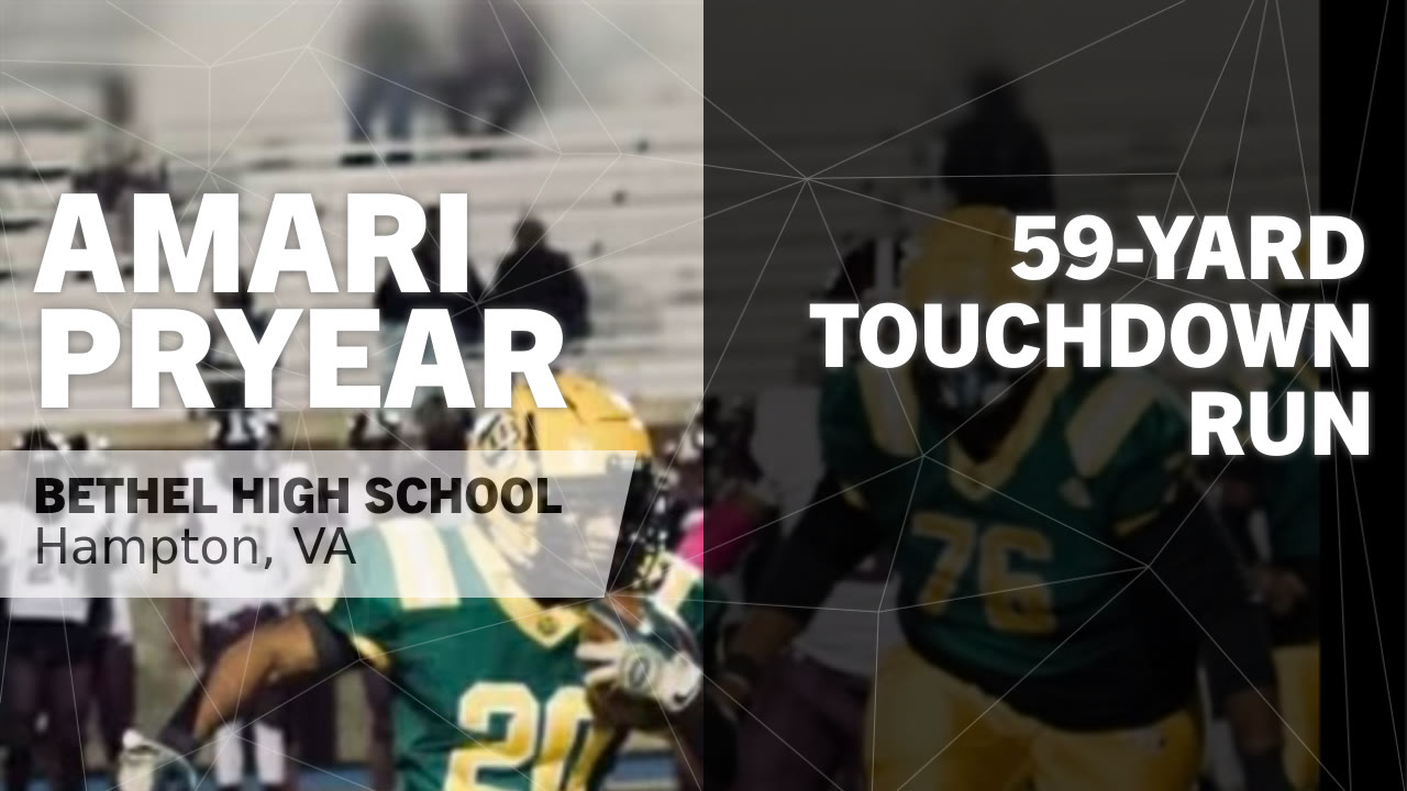 59-yard Touchdown Run vs Patrick Henry - Amari Pryear highlights - Hudl