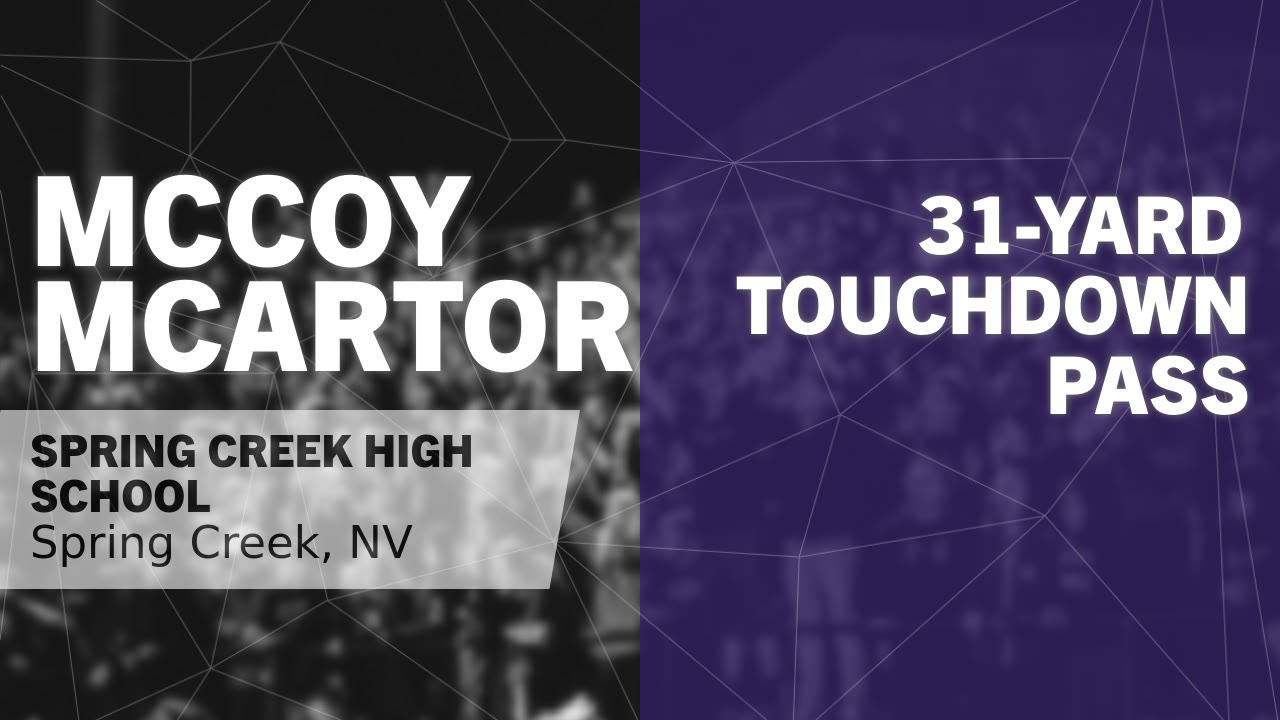 31-yard Touchdown Pass vs Carson - Mccoy Mcartor highlights - Hudl