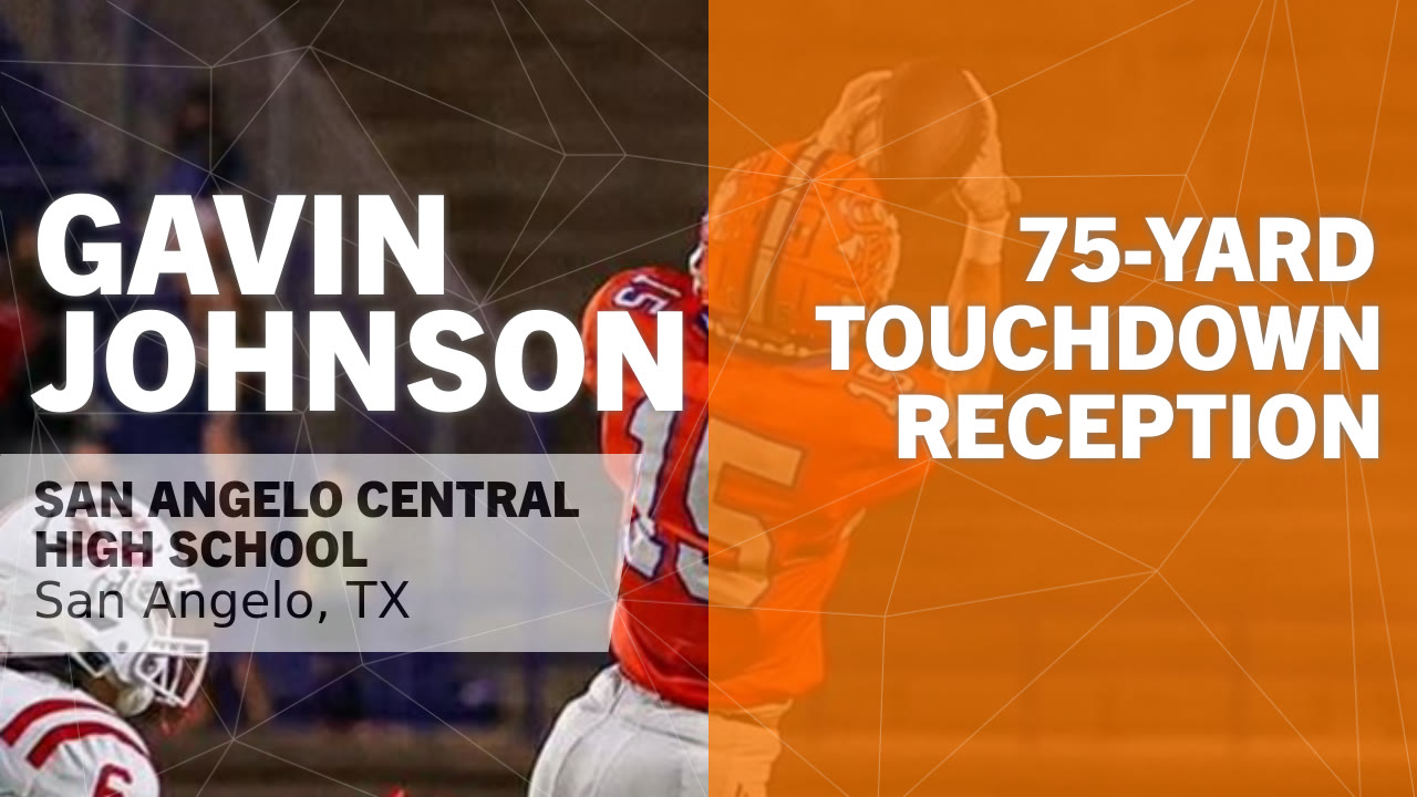 75-yard Touchdown Reception vs Midland Legacy - Gavin Johnson ...