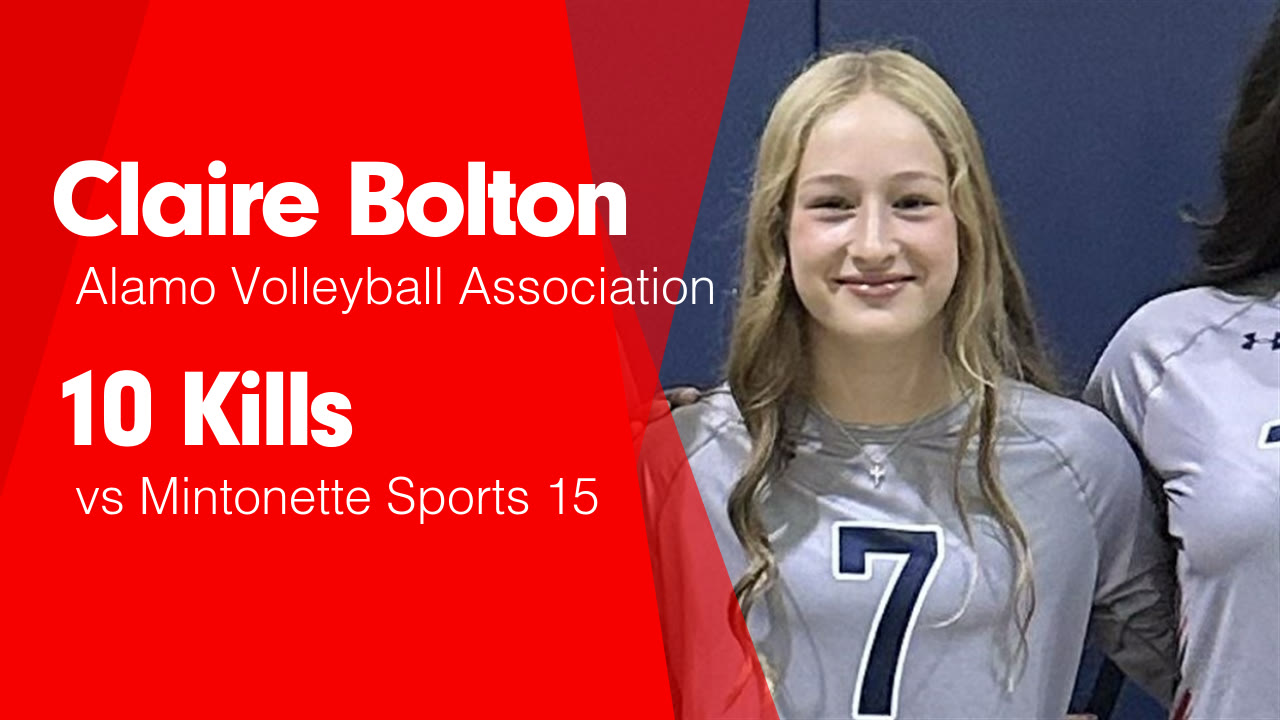 10 Kills vs Mintonette Sports 15 - Claire Bolton highlights - Hudl