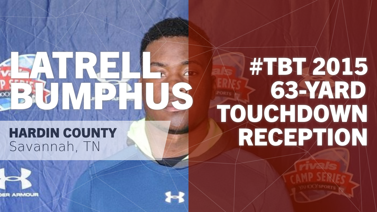 #TBT 2015: 63-yard Touchdown Reception vs Haywood - LaTrell Bumphus ...